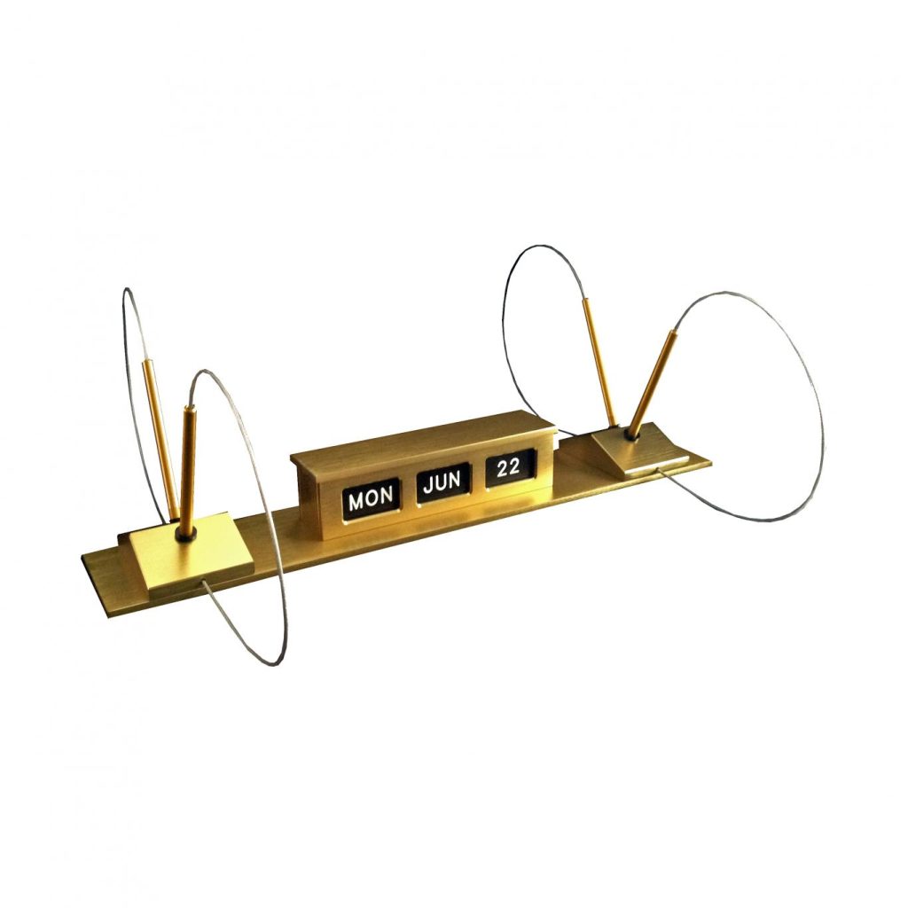 Stylish Perpetual Counter Calendar for Bank Lobbies